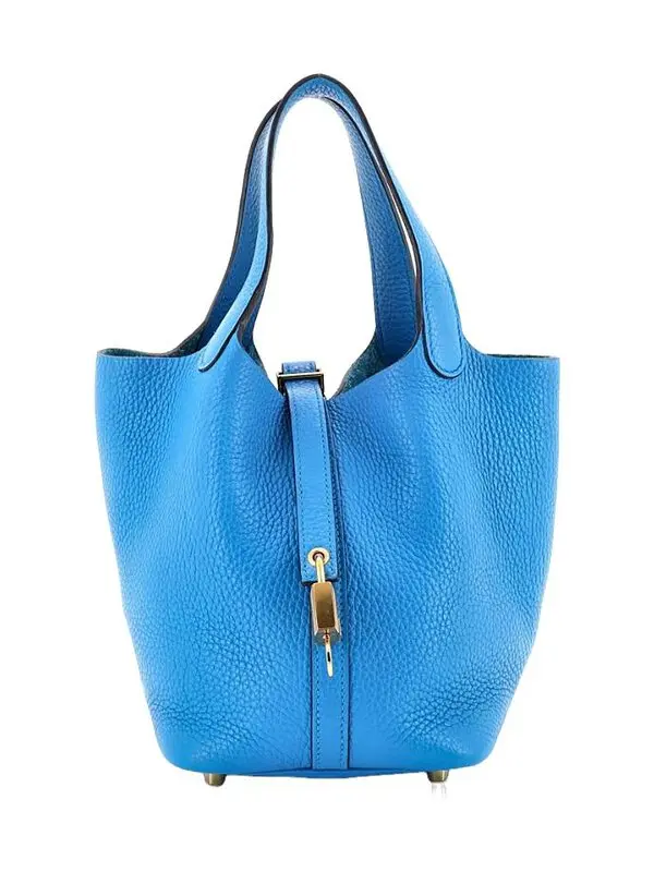 HERMES Picotin Lock Bag Clemence - Blue