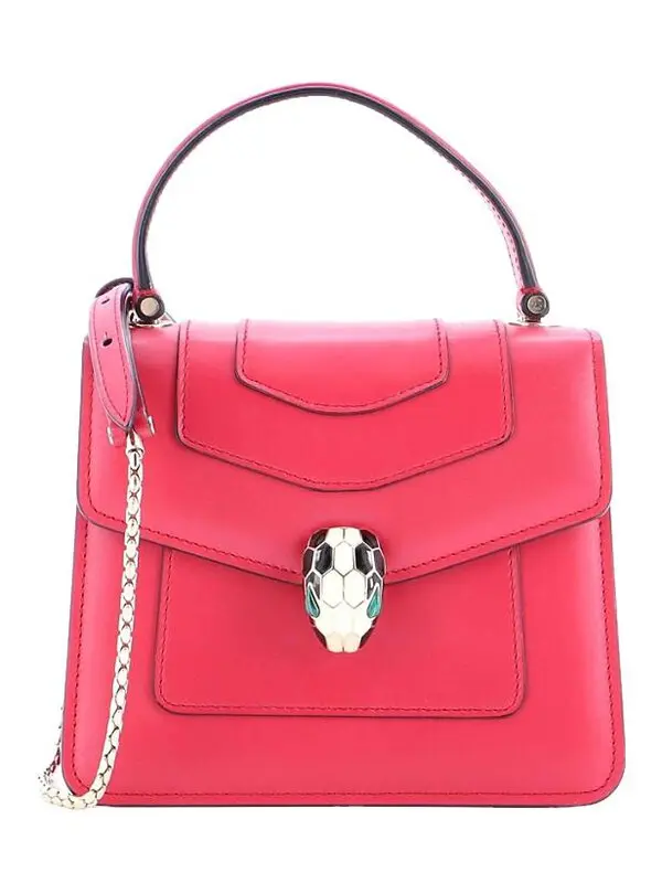 BVLGARI Serpenti Forever Small Top Handle Bag - Pink