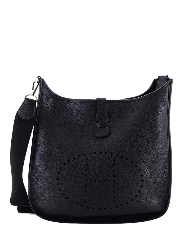 HERMES Gm Evelyne Bag Gen Iii Clemence - Black