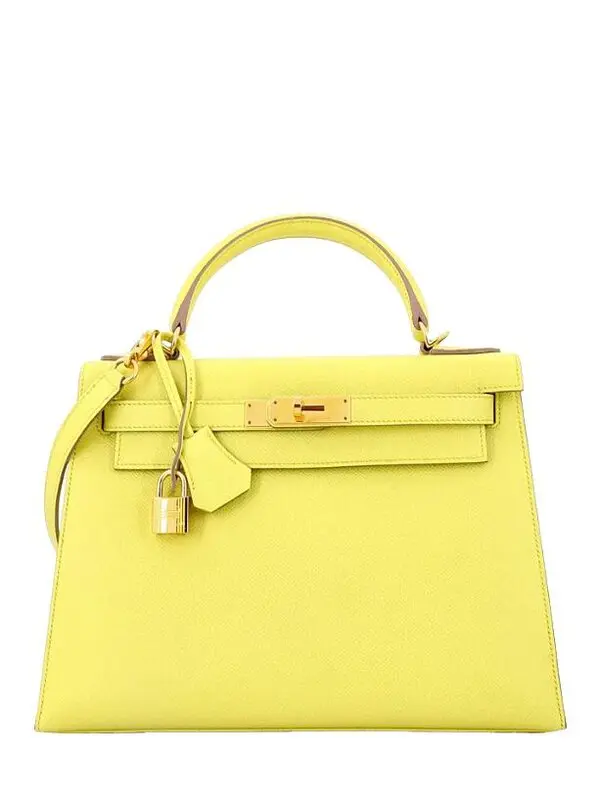 HERMES Kelly 28 Handbag - Soufre