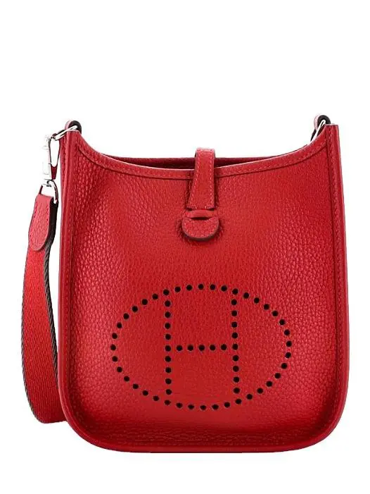 HERMES Tpm Evelyne Gen Iii Clemence Bag - Red