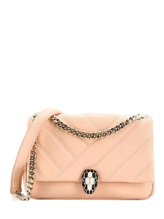 BVLGARI Small Serpenti Cabochon Shoulder Bag - Neutral