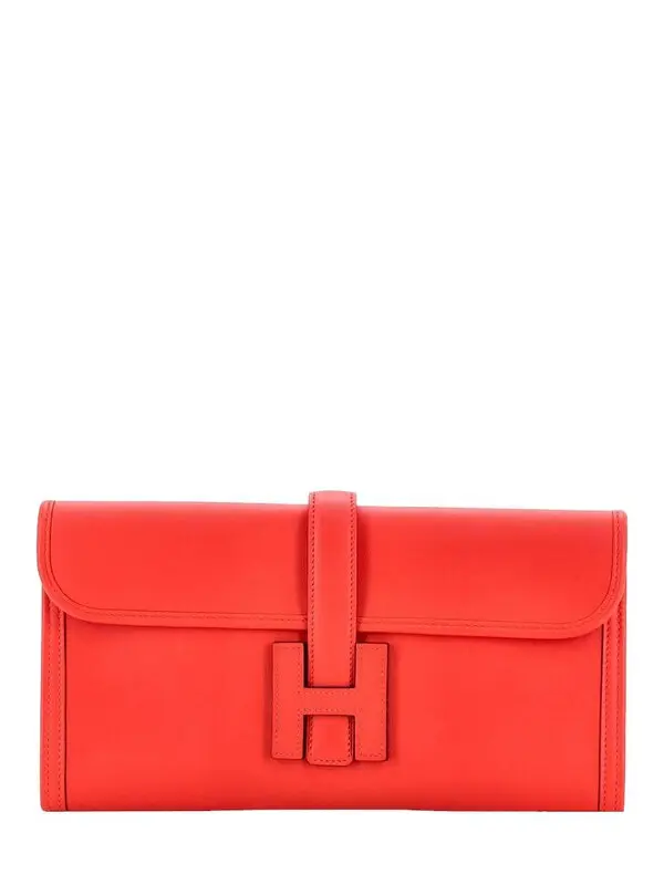 HERMES 29 Jige Elan Clutch - Red