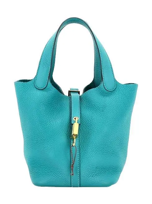 HERMES Pm Picotin Lock Bag Clemence - Green