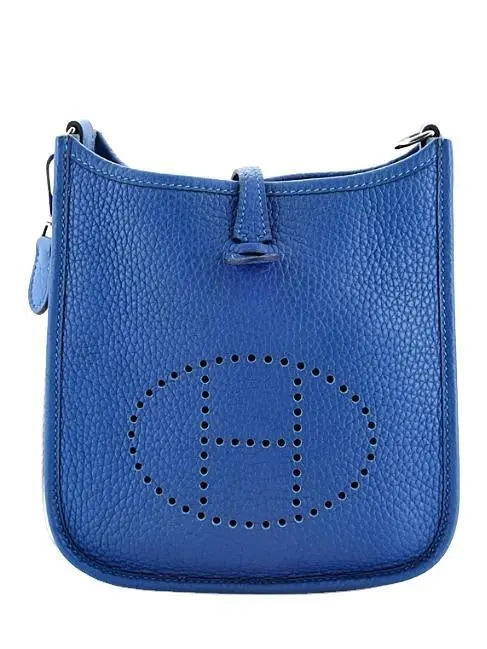 Hermès Tpm Evelyne Bag Gen Iii Clemence - Blue