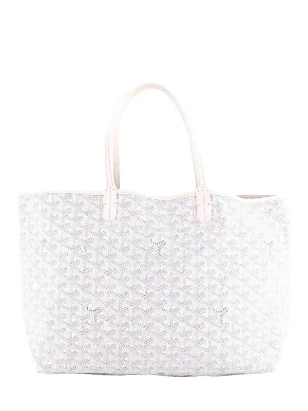 GOYARD Saint Louis Pm Tote Coated Canvas - White