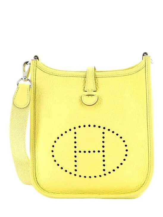 HERMES Tpm Evelyne Gen Iii Clemence Bag - Yellow