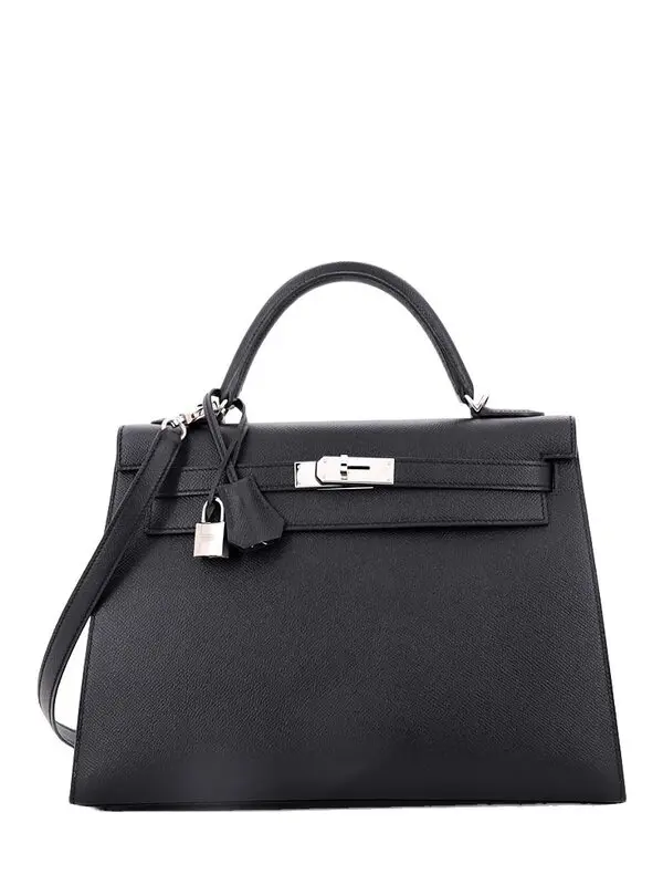 HERMES Kelly 32 Handbag - Noir