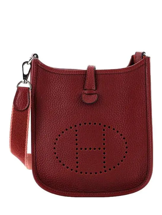 HERMES Tpm Evelyne Gen Iii Clemence Bag - Red