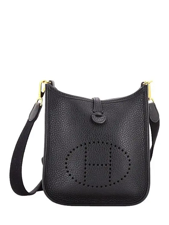 Hermès Tpm Evelyne Bag Gen Iii Clemence - Black