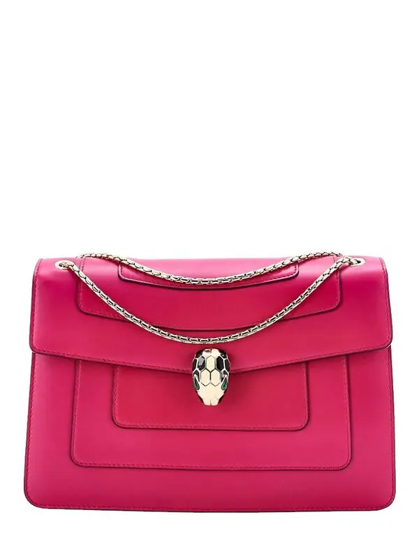 BVLGARI Medium Serpenti Forever Shoulder Bag - Pink