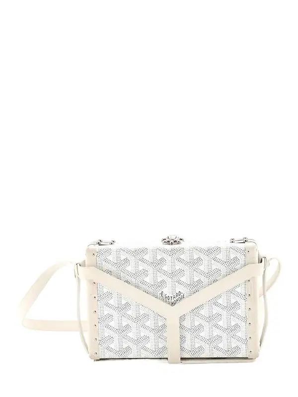 GOYARD Minaudiere Bag Coated Canvas - White