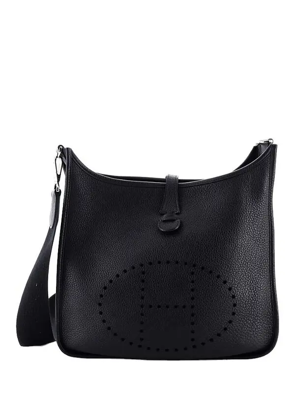 HERMES Pm Evelyne Bag Gen I Clemence - Black