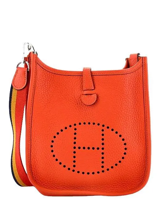 HERMES Tpm Evelyne Bag Gen Iii Clemence - Orange
