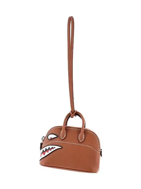 HERMES Bolide Shark Bag Charm - Brown
