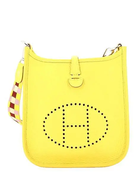 HERMES Tpm Evelyne Bag Gen Iii Clemence - Yellow