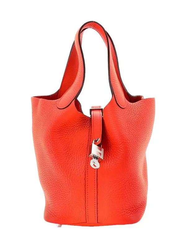 HERMES Pm Picotin Lock Bag Clemence - Orange