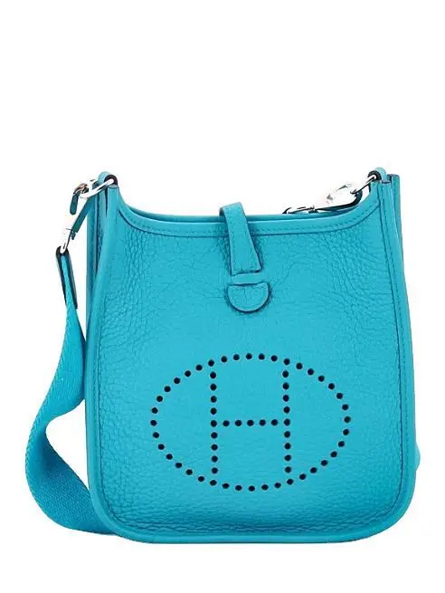 HERMES Tpm Evelyne Bag Gen Iii Clemence - Blue