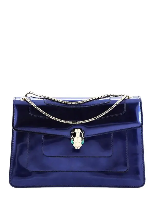 BVLGARI Serpenti Forever Medium Shoulder Bag - Blue