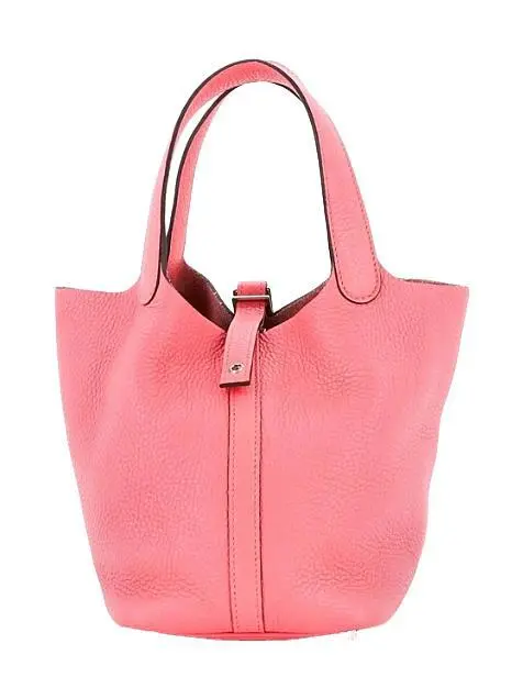 HERMES Pm Picotin Lock Bag Clemence - Pink