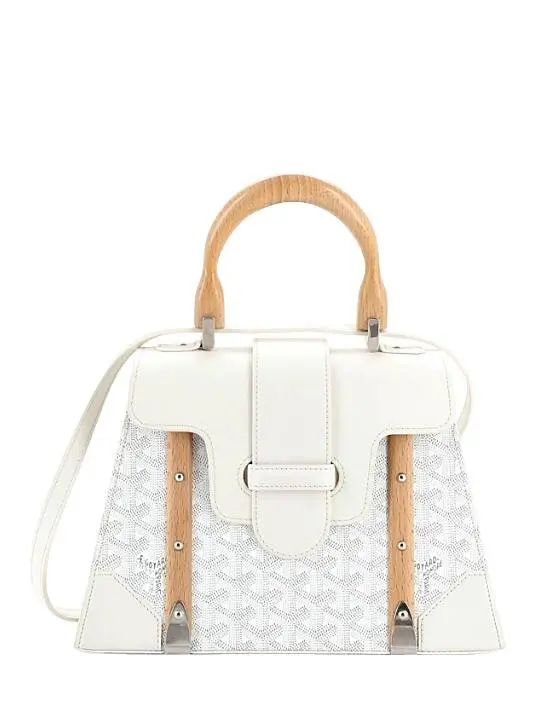 Goyard Pm Saigon Top Handle Bag - White