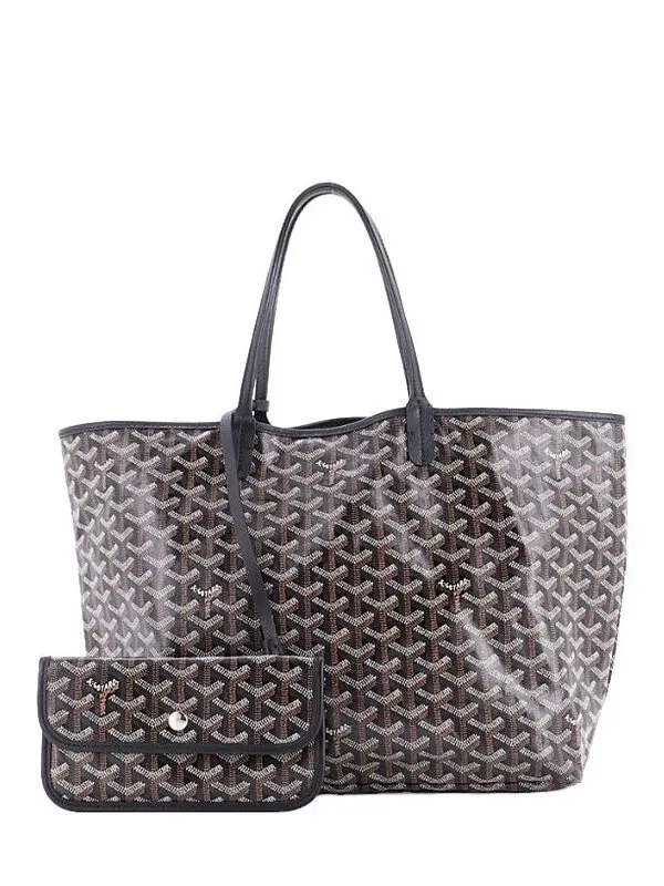 GOYARD Saint Louis Pm Tote Coated Canvas - Black