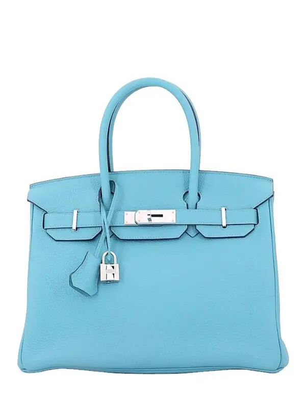 HERMES Birkin 30 Handbag - Bleu Du Nord