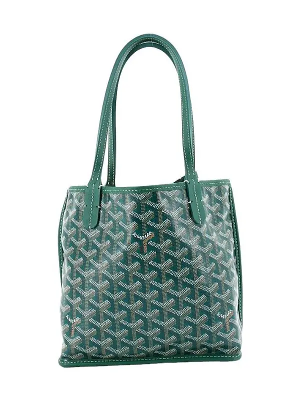 GOYARD Anjou Reversible Tote Coated Canvas - Green