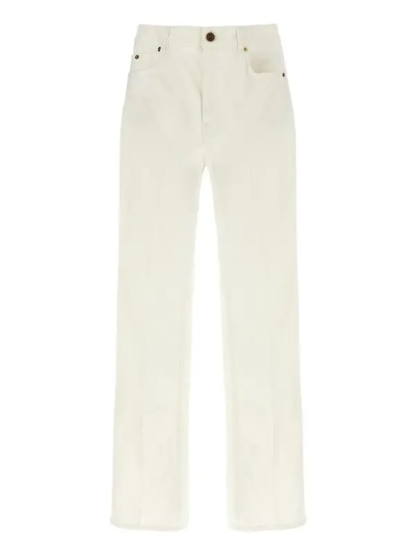 Balmain Embroidery Jeans - White