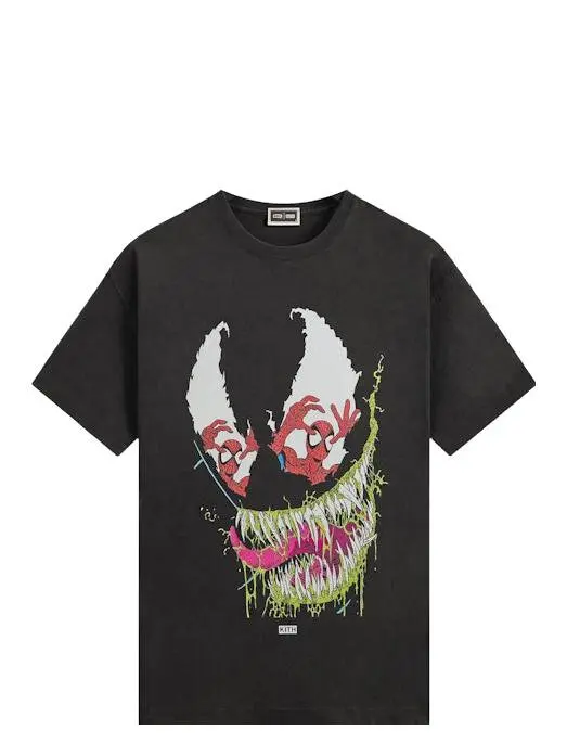 Kith X Marvel Venom Vintage Ii Tee Shirt - Black