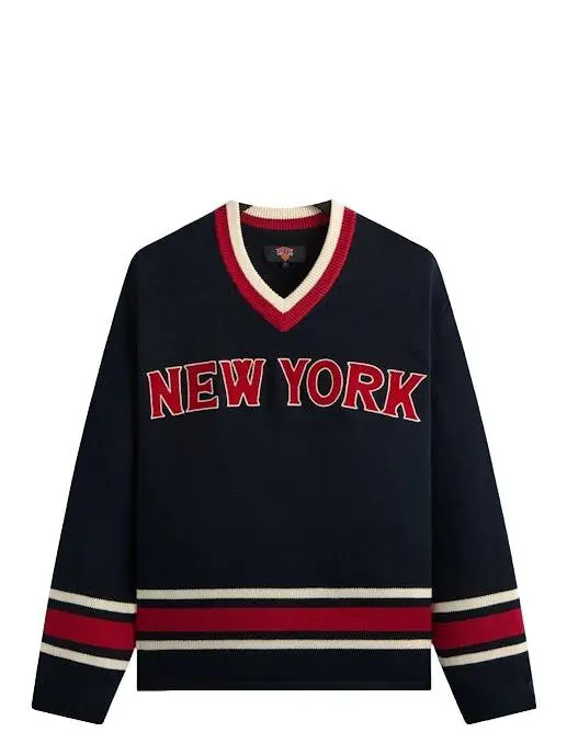 Kith X New York Knicks Classic Beau Knit Sweater - Nocturnal