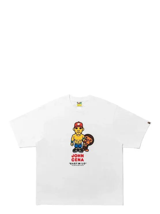 A BATHING APE X Fanatics X Wwe John Cena Baby Milo Relaxed Fit Tee Shirt - White