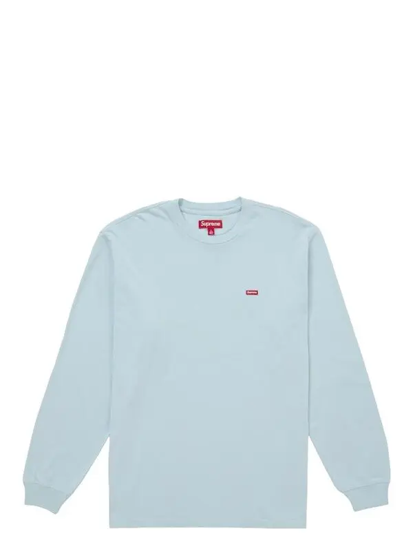 Supreme Small Box Long Sleeve Tee Shirt - Light Blue