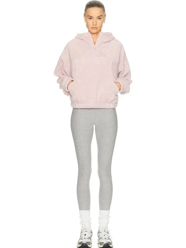 Beyond Yoga Unity Quarter Zip Up Hoodie - Pale Pink