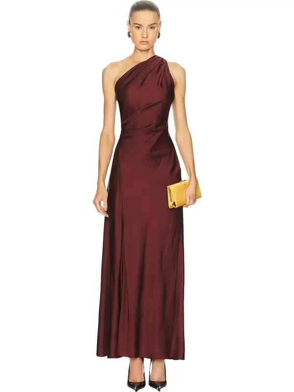 A.L.C. Aster Gown - Black Cherry
