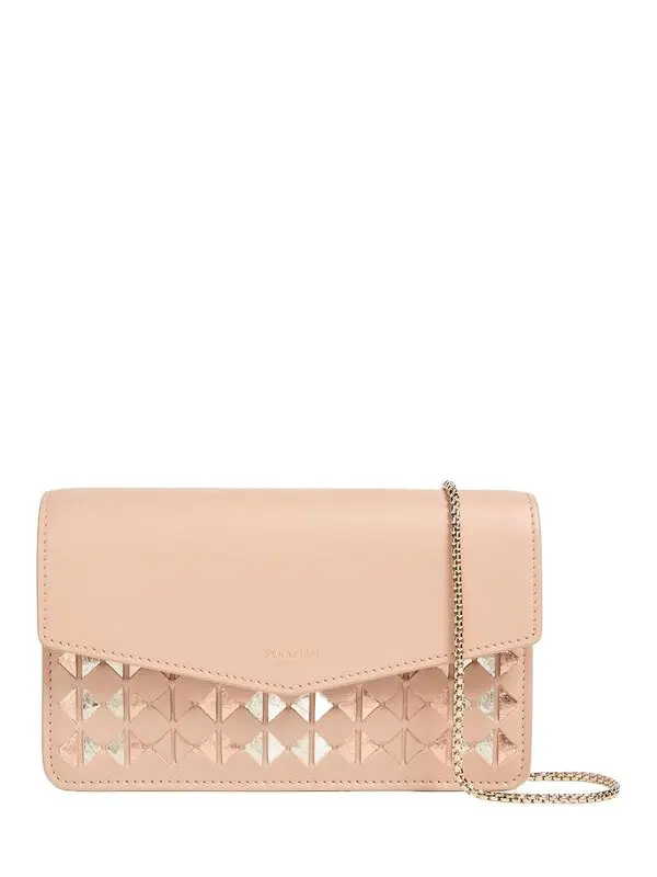 SERAPIAN Mosaico Woven Clutch - Neutral