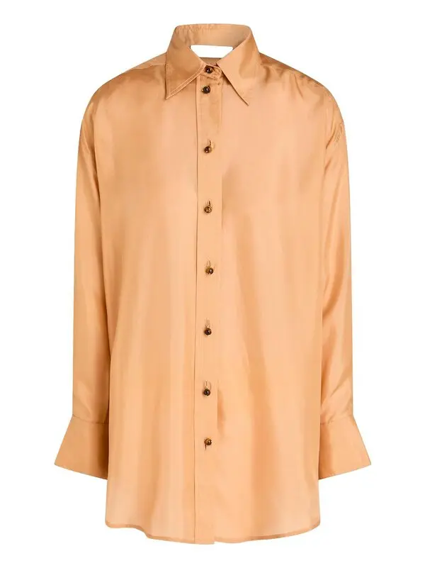 Zimmermann Silk-voile Shirt - Sand