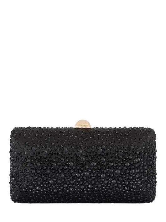 OLGA BERG Kira Hotfix Frame Clutch - Black