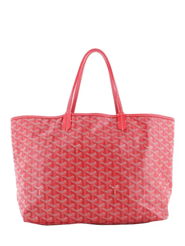 GOYARD Saint Louis Gm Tote Coated Canvas - Red