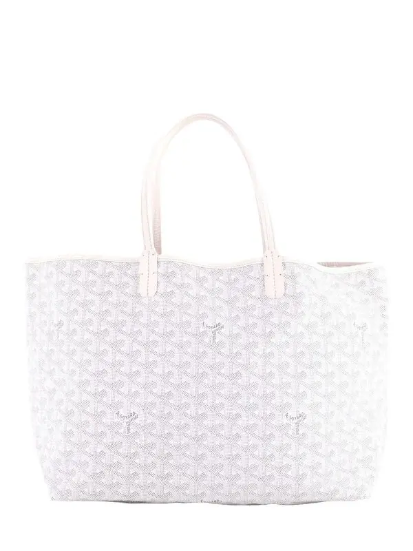 GOYARD Saint Louis Pm Tote Coated Canvas - White