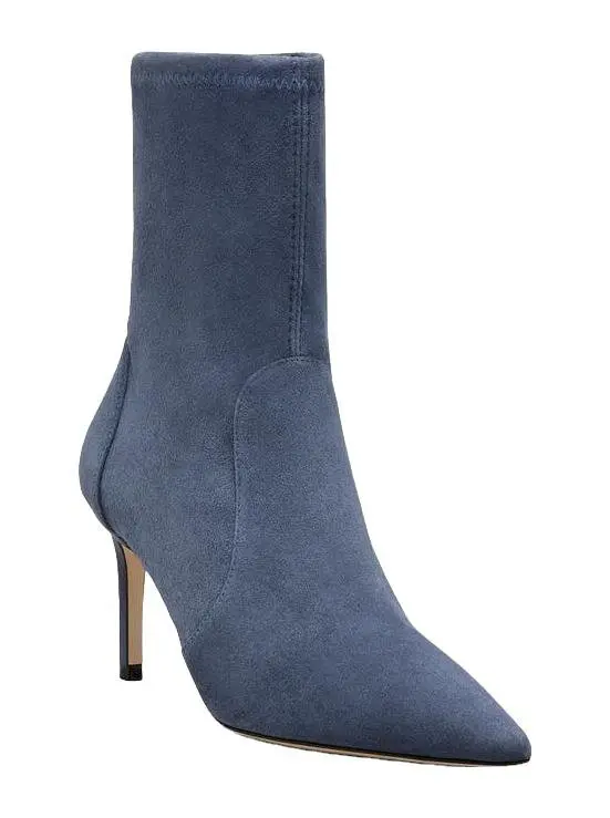 STUART WEITZMAN Pointed Toe Stiletto Bootie - Stormy Blue