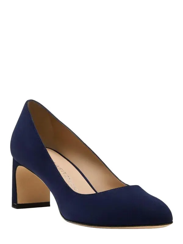 STUART WEITZMAN Babette Block Heel Pump - Nice Blue