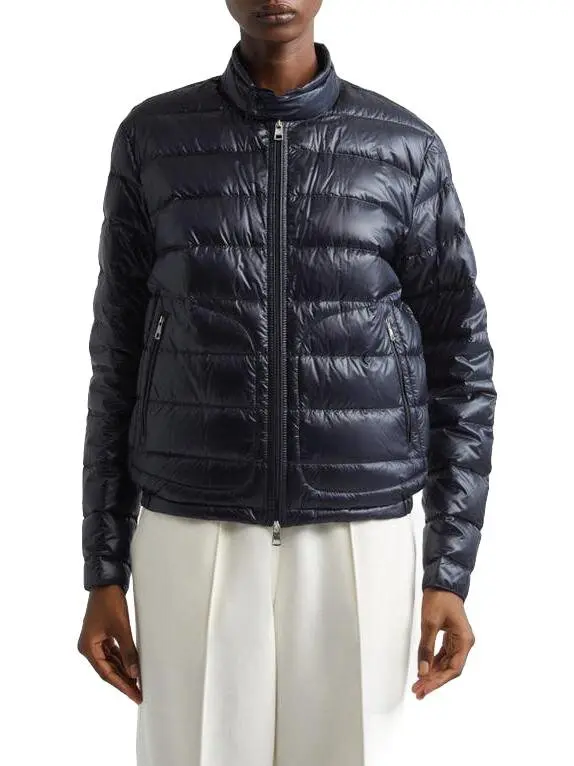Moncler Acorus Short Down Jacket - Blue