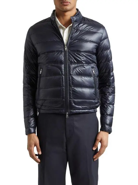 Moncler Acorus Short Down Jacket - Blue