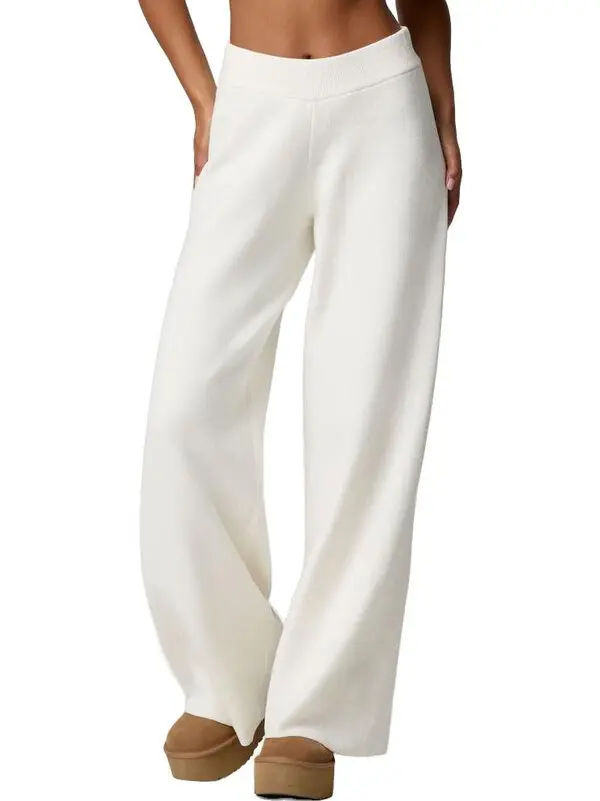 FLORENCE BY MILLS Chenille Wide Leg Pants - Jet Stream
