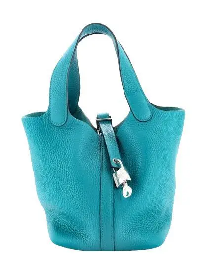 Hermès Picotin Lock Bag Clemence Pm - Blue