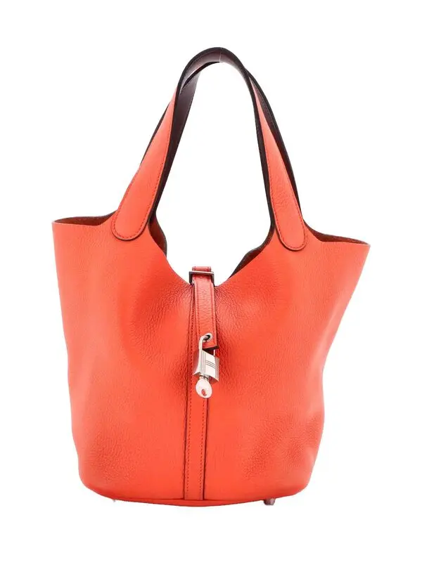 HERMES Picotin Lock Bag Clemence Mm - Orange Poppy