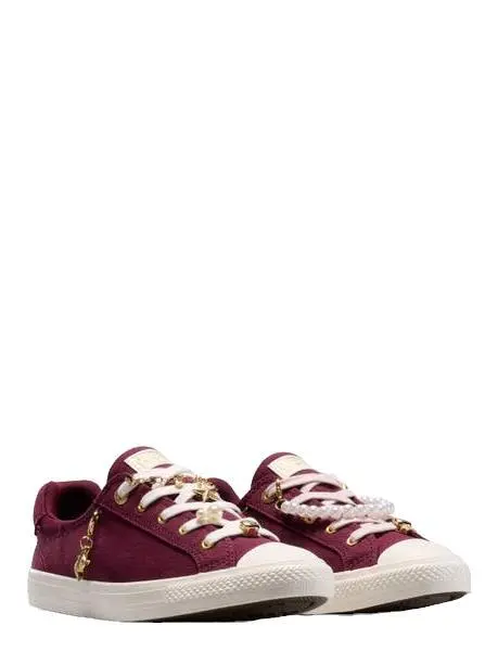 CONVERSE Chuck Taylor All Star Dainty Lucky Charms Sneakers - Deep Bordeaux/egret/gold