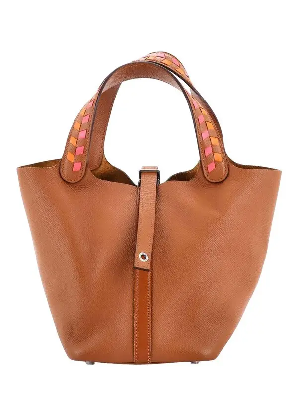 Hermès Picotin Lock Bag Tressage Epsom Pm - Brown