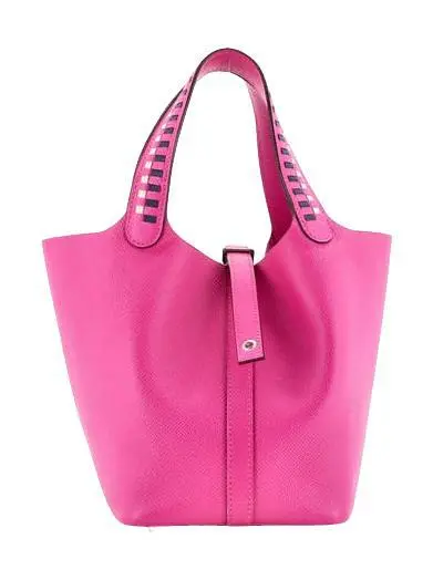 Hermès Picotin Lock Bag Tressage Epsom Pm - Pink